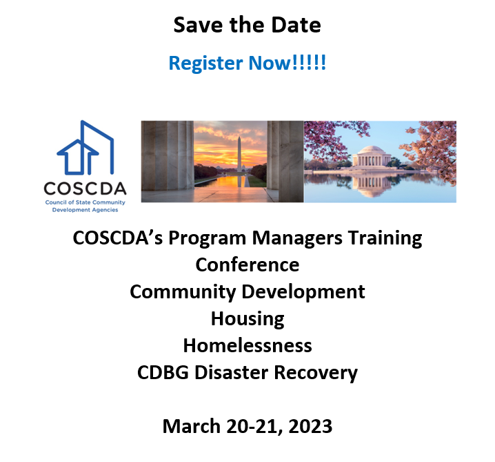 COSCDA | Council of State Community Development Agencies